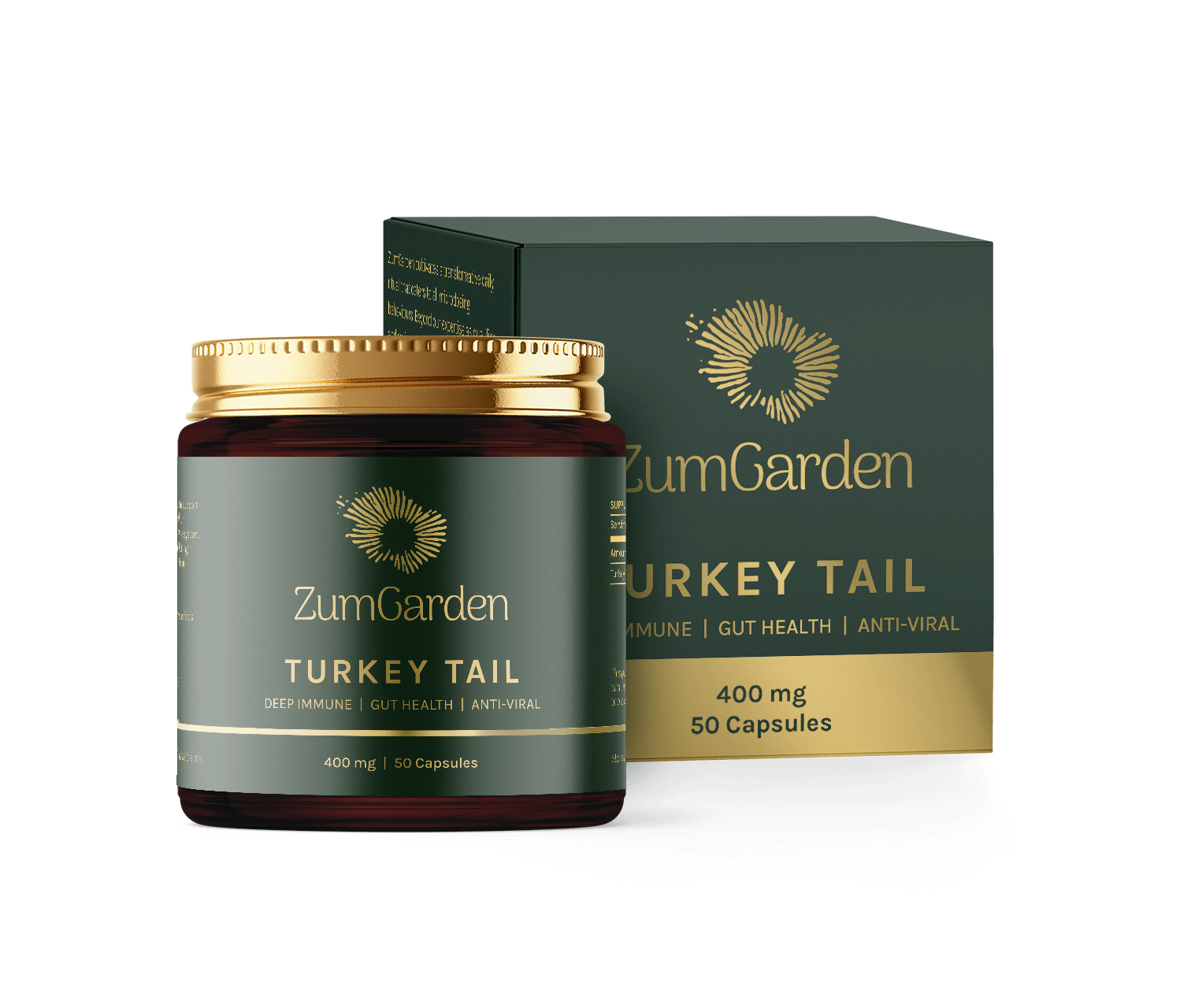 Turkey Tail Mushroom Capsule | ZumGarden